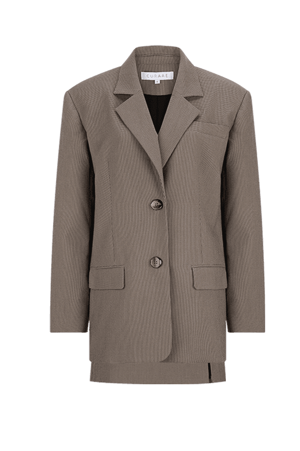 CURAAE Sydney Set in Brown Houndstooth – Elliatt