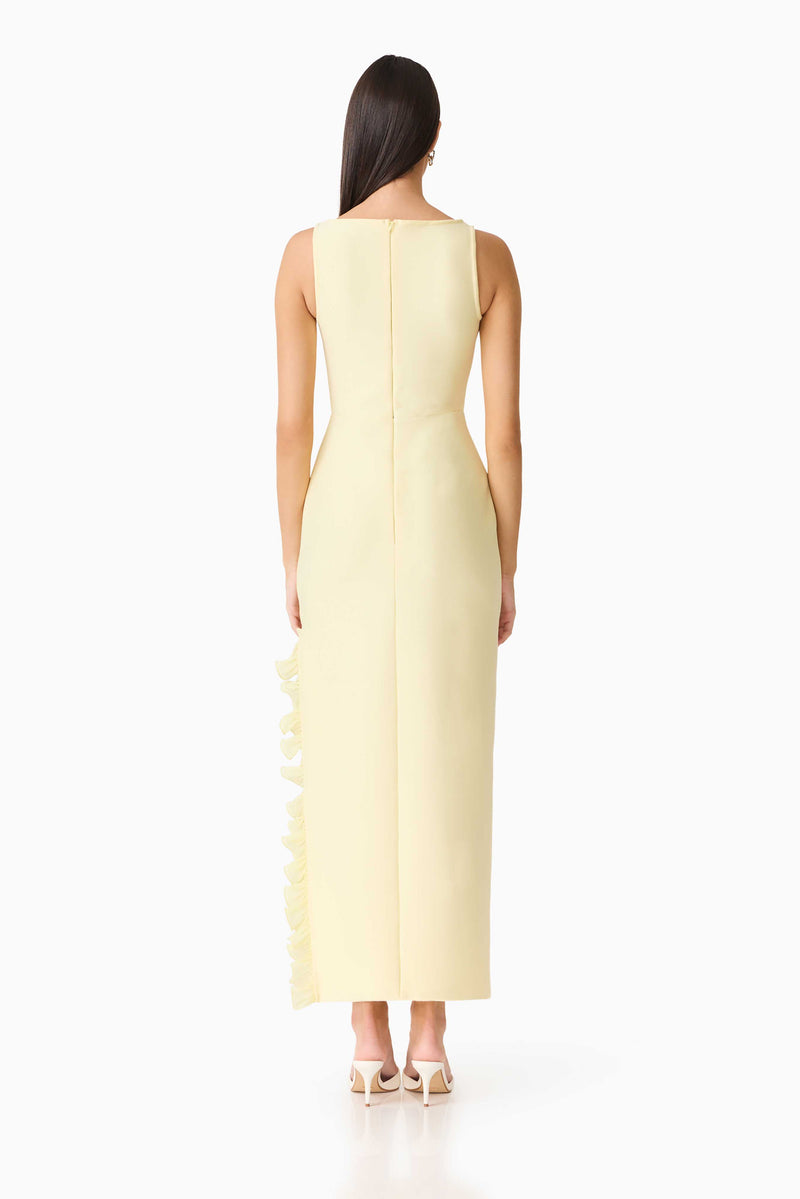 CURAAE Catiana Maxi Dress in Yellow – Elliatt