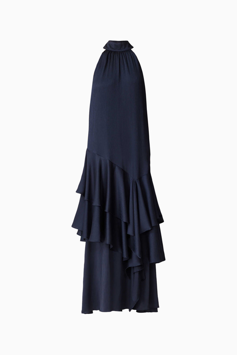 Varella Halter Gown in Navy – Elliatt